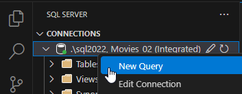 Writing SQL in Visual Studio Code