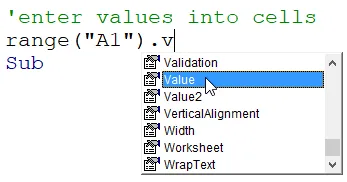 Excel Visual Basic for Applications online training