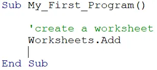 Excel Visual Basic for Applications online training