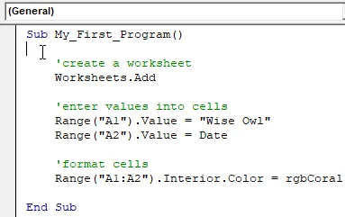 Excel Visual Basic for Applications online training