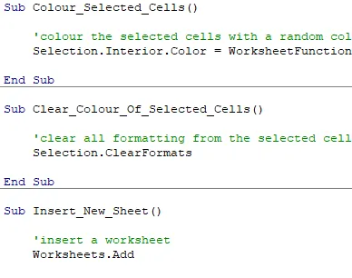 Excel Visual Basic for Applications online training