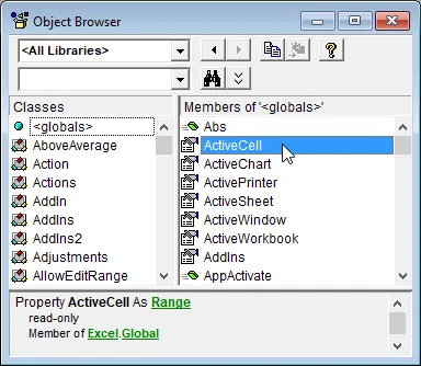 Excel Visual Basic for Applications online training