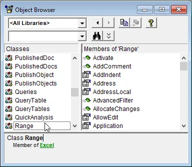 Excel Visual Basic for Applications online training